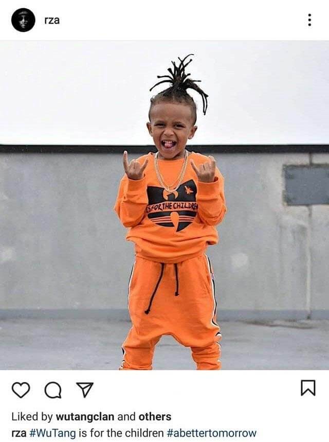 RZA reposts our Wu-tang is for the Children tracksuit!